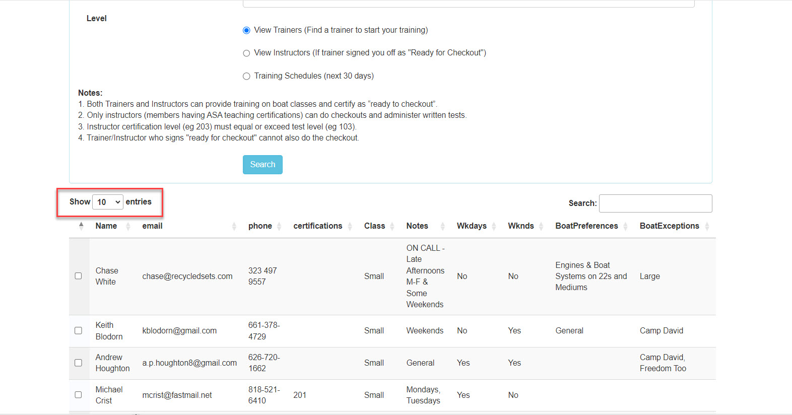 Trainer Database HOWTO – Fairwind Yacht Club Trainer Database HOWTO – Fairwind Yacht Club