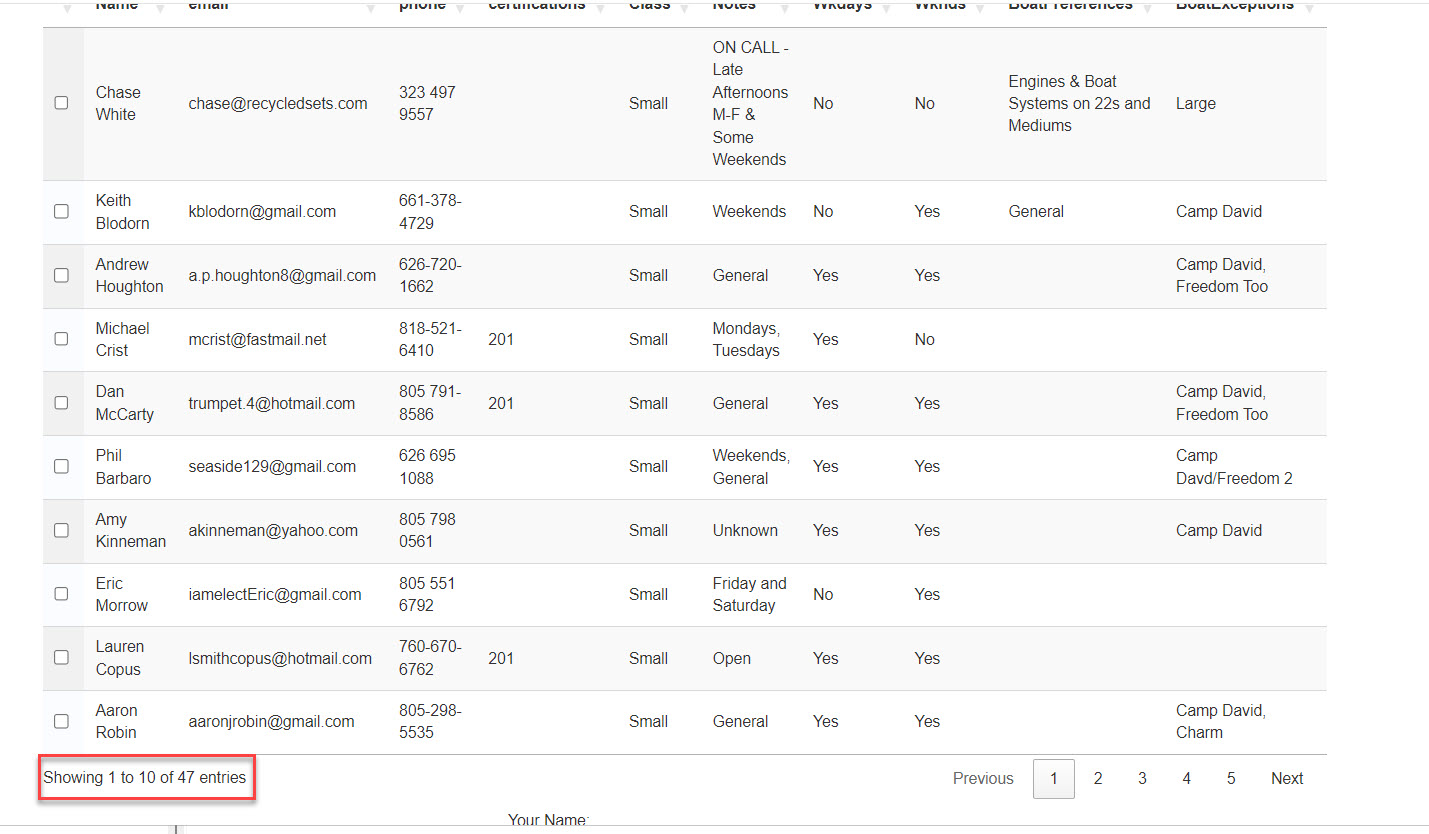 Trainer Database HOWTO - Fairwind Yacht Club