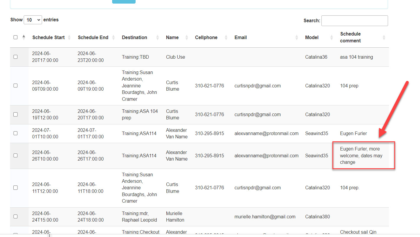Trainer Database HOWTO - Fairwind Yacht Club